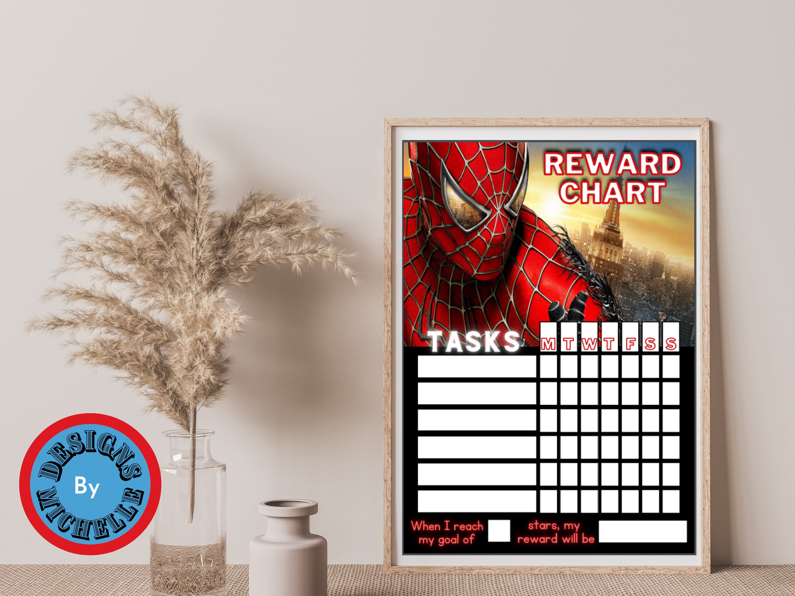 Printable Reward Chart Spiderman Star Chart Behaviour Chart - Etsy ...