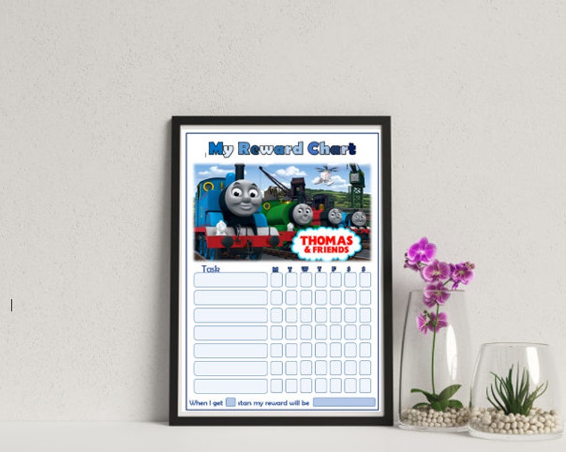 Printable Thomas the Tank Engine Reward Chart Behaviour Chart Fun ...