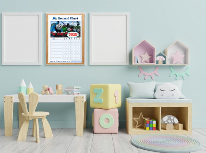 Printable Thomas the Tank Engine Reward Chart Behaviour Chart Fun ...