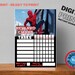 Printable Reward Chart Spiderman Star Chart Behaviour Chart - Etsy