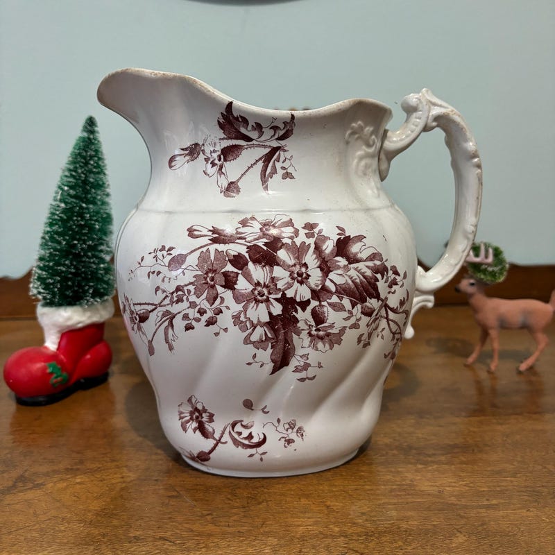 Transferware Pitcher - Etsy