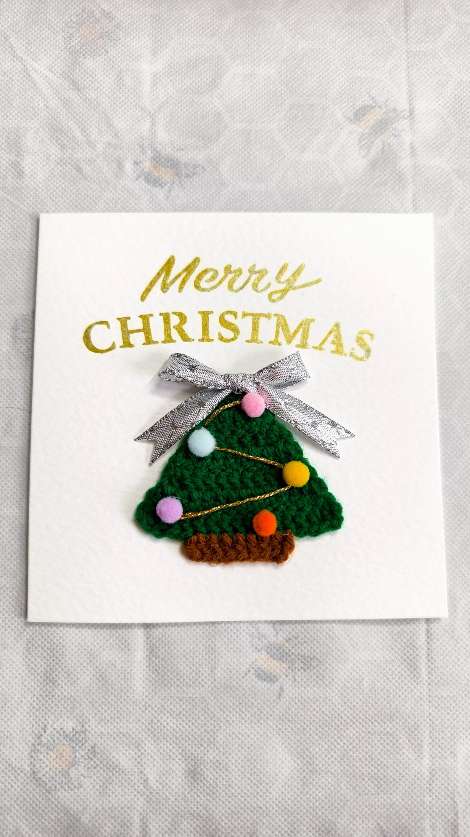 Handmade Crochet Christmas Cards Set 1 Unique 3D Holiday Greeting Cards ...