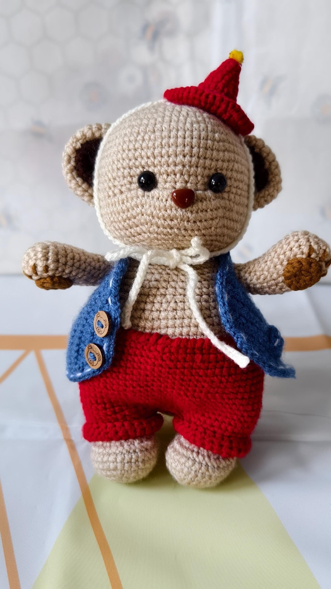 Billy - Handmade Crochet Teddy Bear | Unique Teddy Bear Gift ...