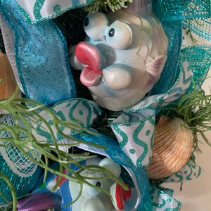 Beach Swag, Summer Fish Swag or Wreath, Beach Theme for Seashore Home ...