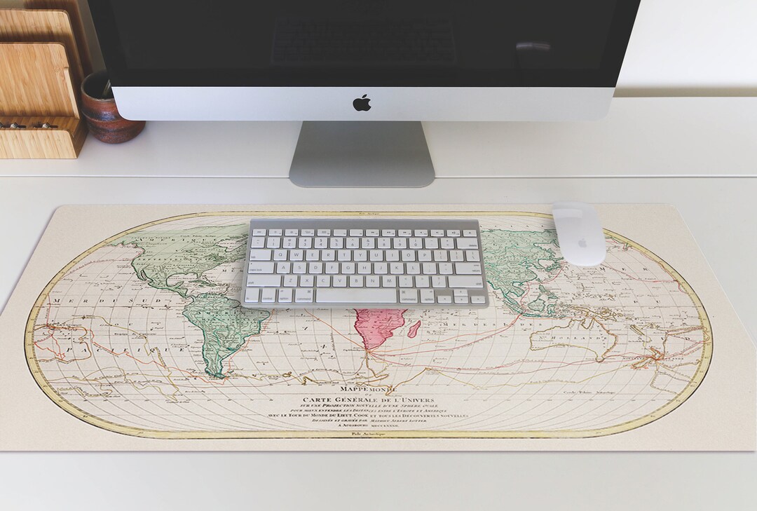 Vintage World Map Home Office Large Workstation Desk Mats - Etsy