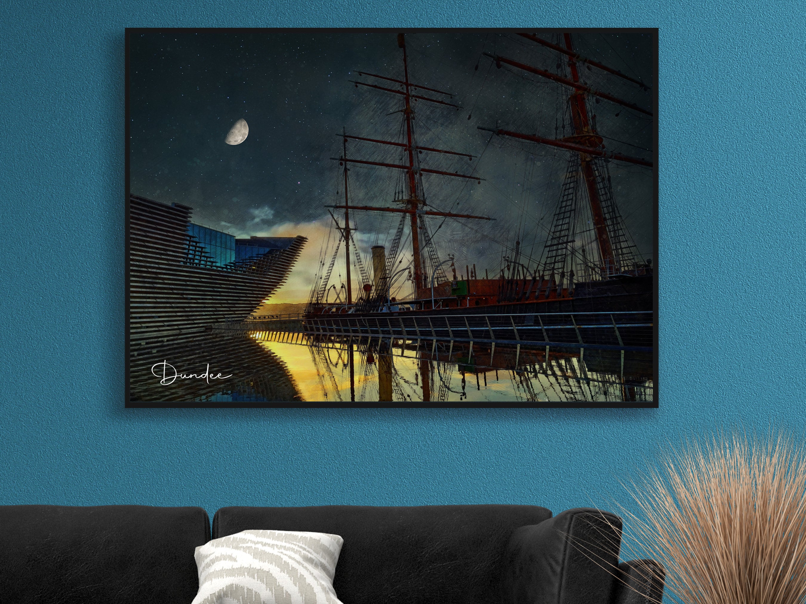 Dundee Night Sky Print - Dundee, Dundee Digital Print, Dundee Poster ...