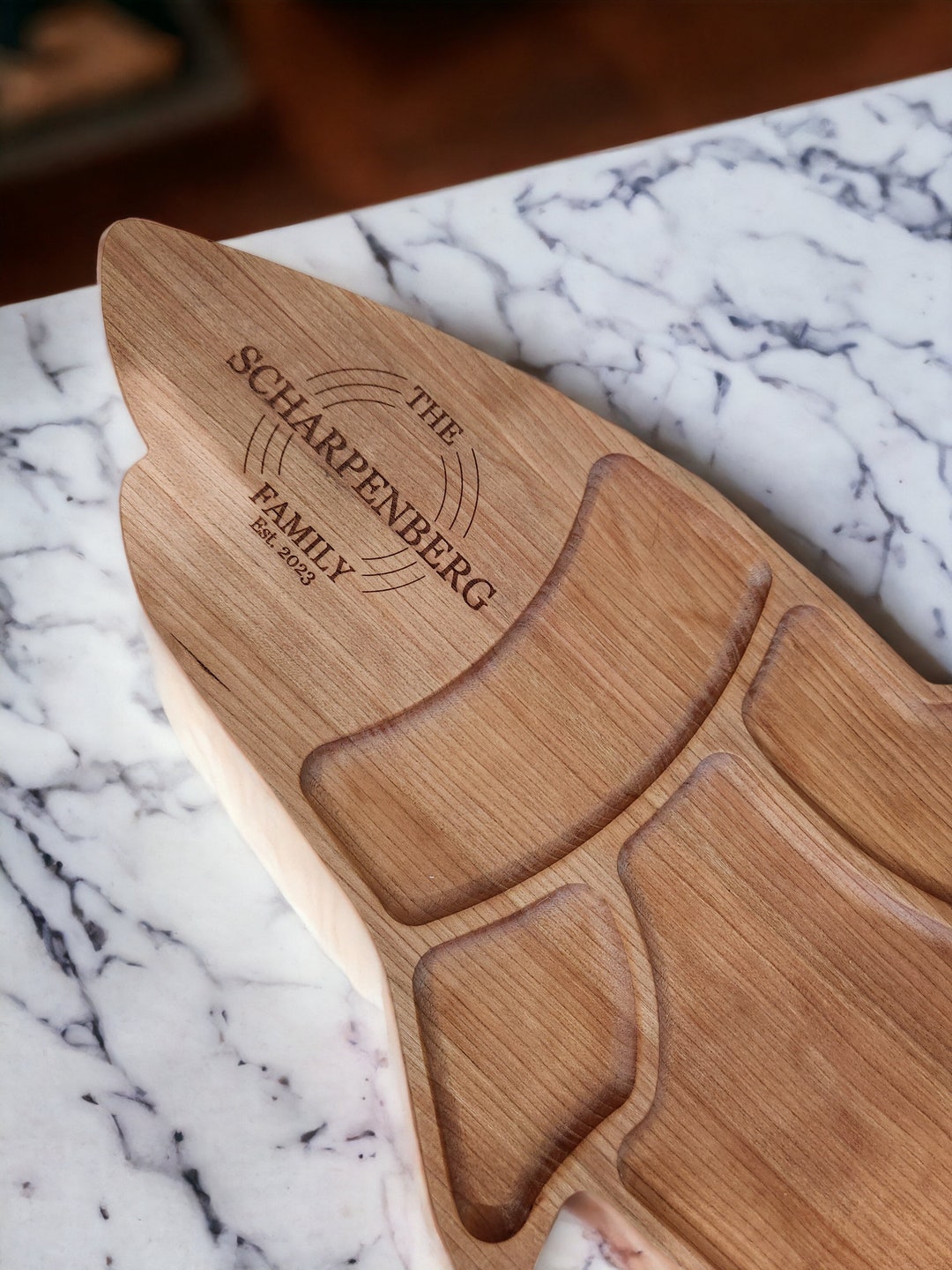 Personalized Charcuterie Plank Custom Engraved Sharcuterie Board Sharks ...