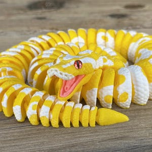 3d Printed Albino Ball Python - Etsy