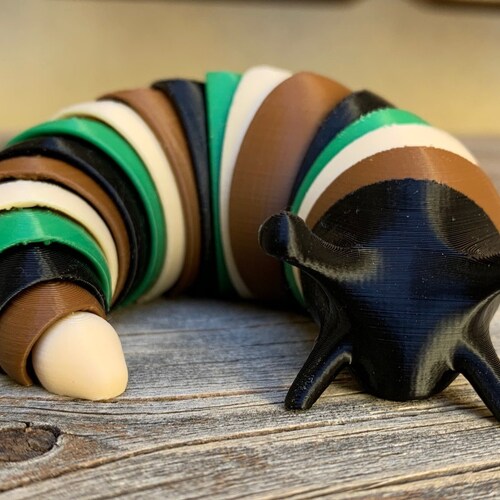 Zebra Slug 3D Printed Articulated Slug - Etsy