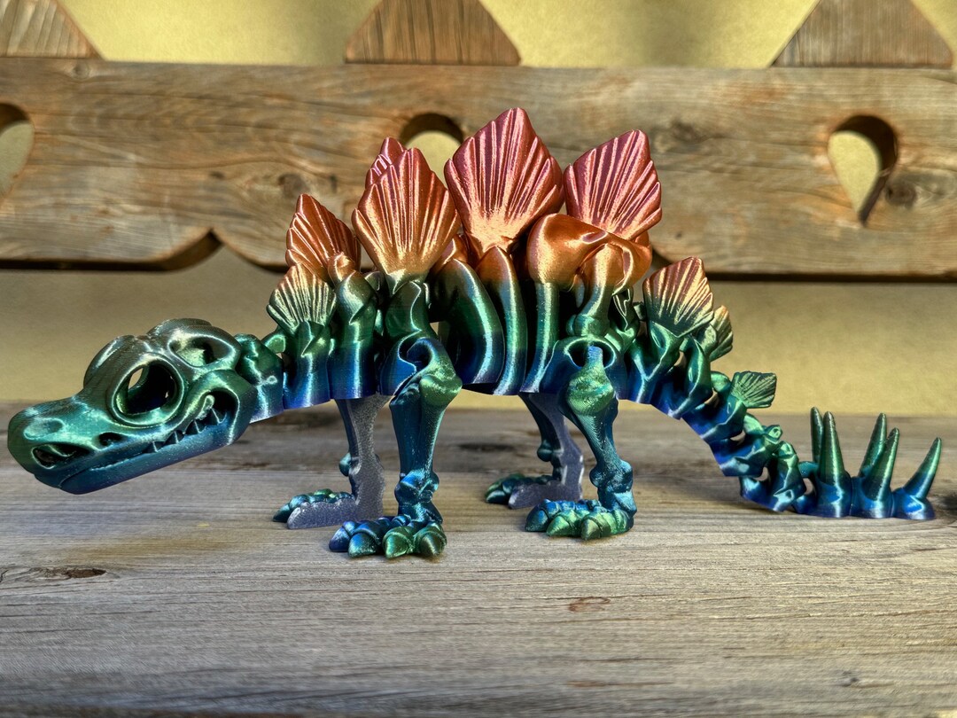 3D Printed Articulated Flexi Stegosaurus - Etsy