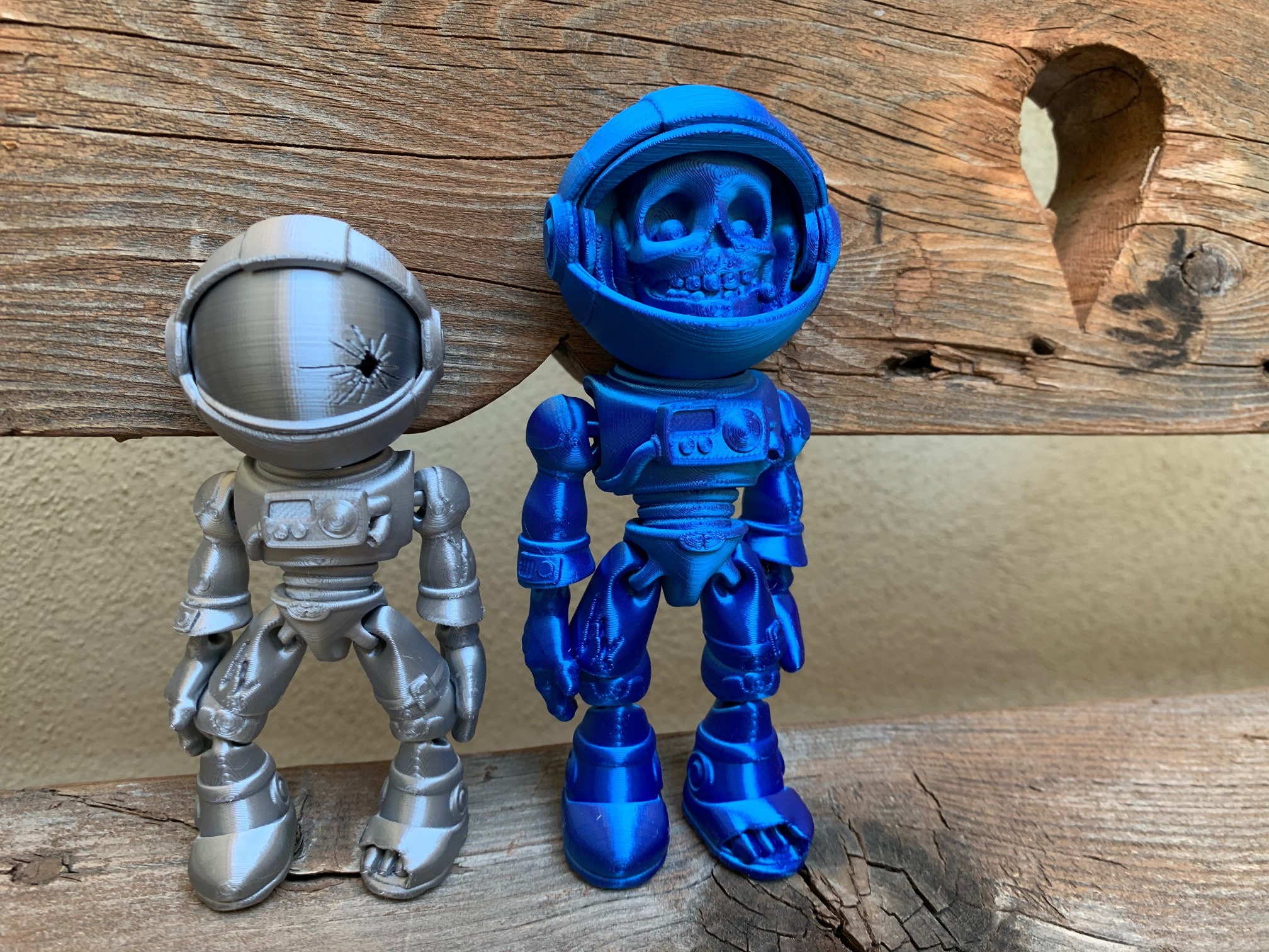 Flexi Astronaut Skeleton With Movable Visor 3D Printed - Etsy