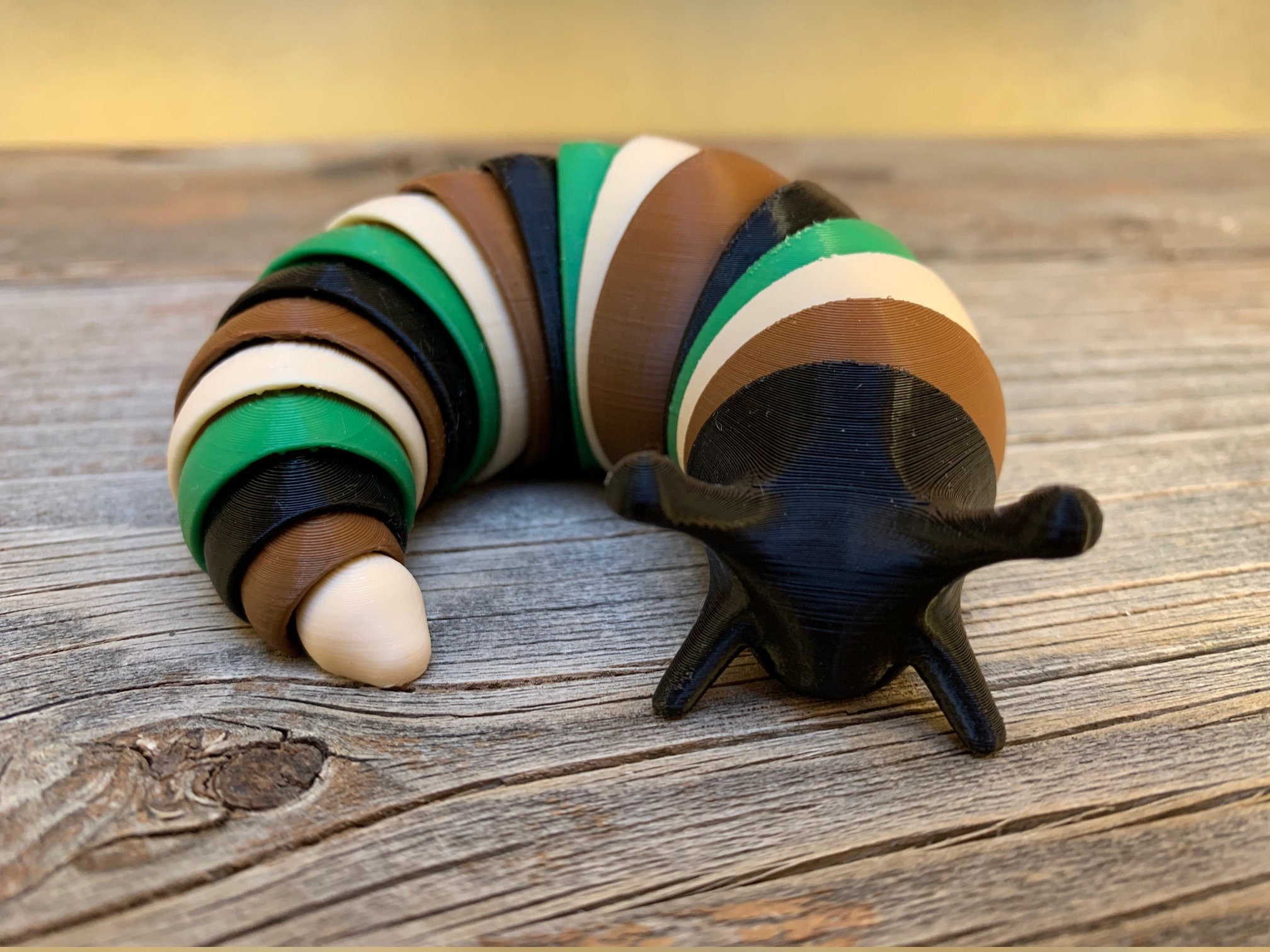 Camouflage Slug 3D Printed Articulated Slug | Etsy