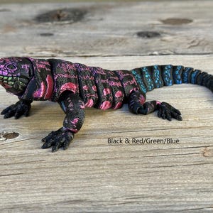 3D Printed Articulated Tegu Lizard - Etsy