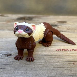 Articulated Ferret 3D Printed - Etsy