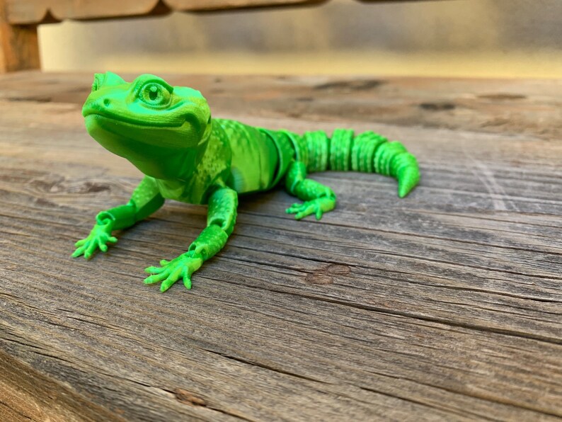 3D Printed Articulated Leopard Gecko - Etsy