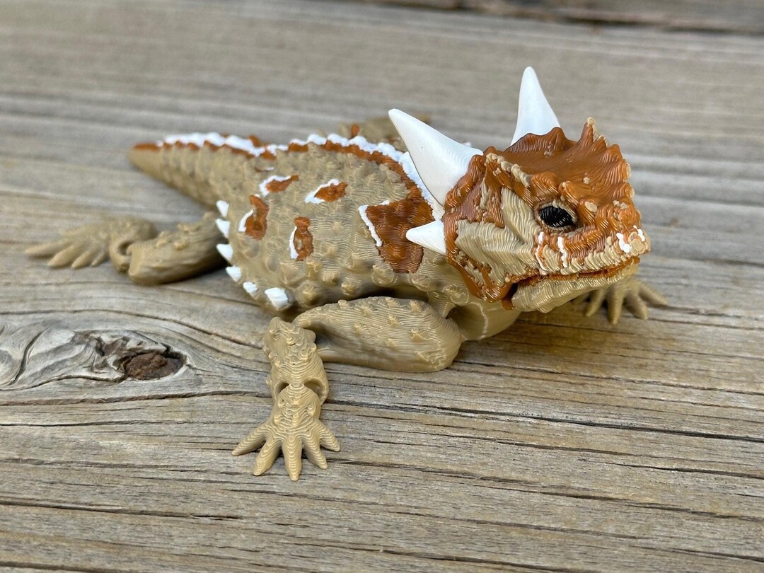 Articulated Texas Horned Lizard Horny Toad 3D Printed - Etsy