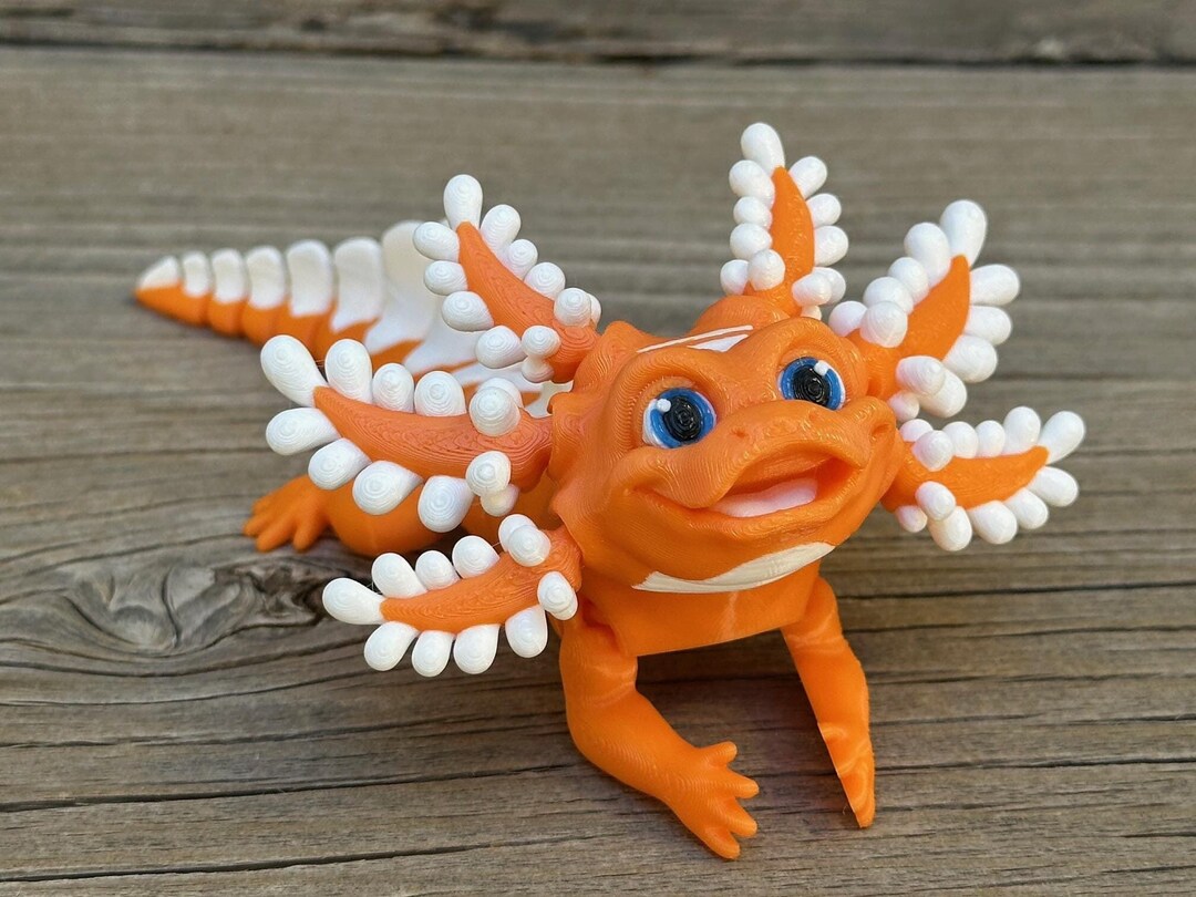 Articulated Axolotl Dandy Candy 3D Printed - Etsy