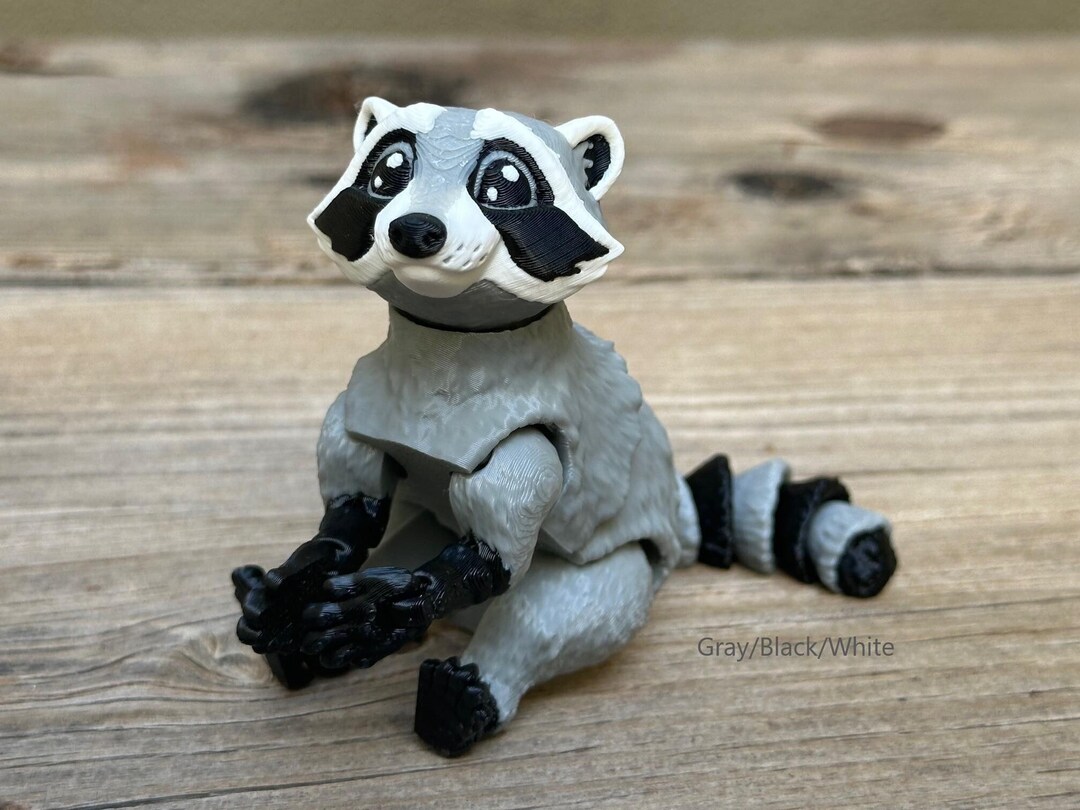 Articulated Raccoon 3D Printed - Etsy