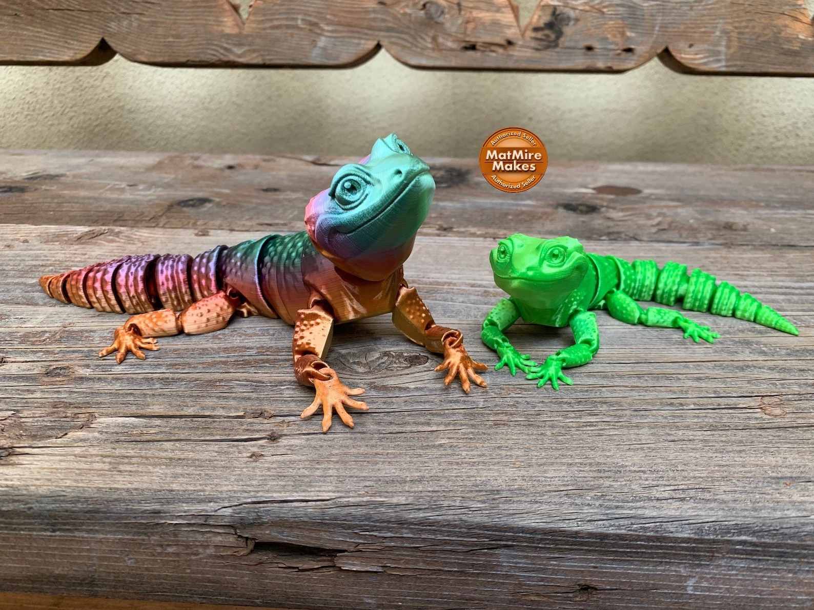 3D Printed Articulated Leopard Gecko - Etsy