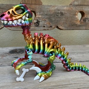 3D Printed Articulated Raptor Skeleton - Etsy