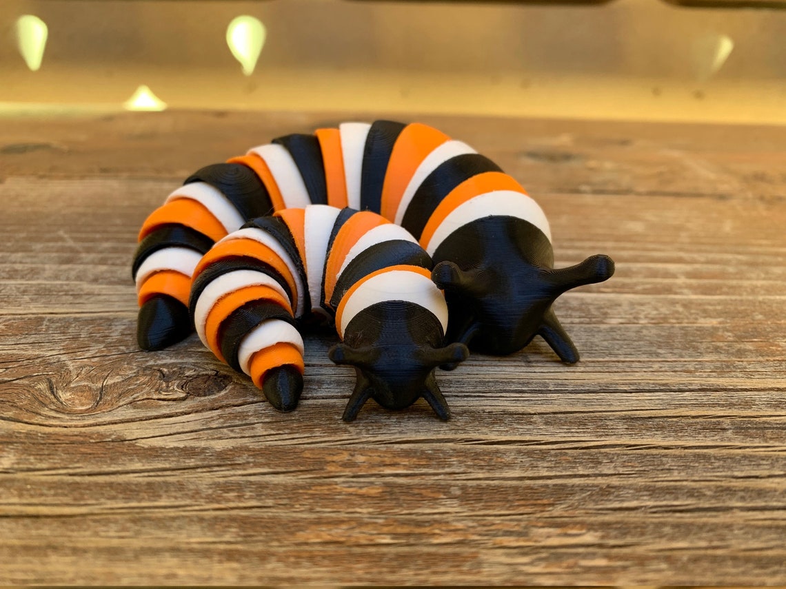 Tiger Slug 3D Printed Articulated Slug - Etsy Canada