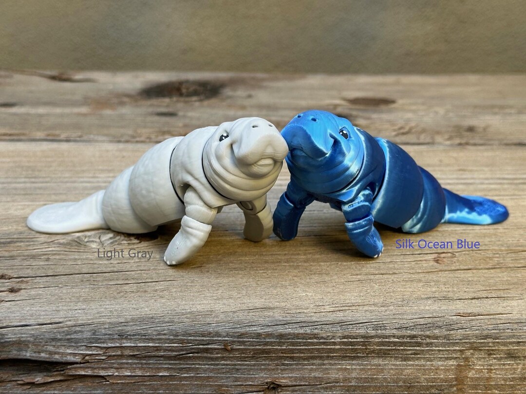 3D Printed Articulated Manatee - Etsy