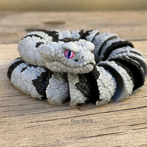3D Printed Articulated Banded Rattlesnake With Opening Mouth ...