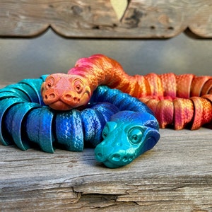 3D Printed Articulated Ball Python - Etsy