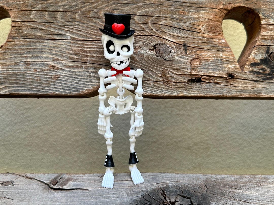 Flexi Dapper Skeleton 3D Printed - Etsy