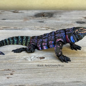 3D Printed Articulated Tegu Lizard - Etsy
