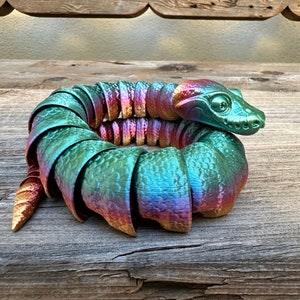 3D Printed Articulated Ball Python - Etsy