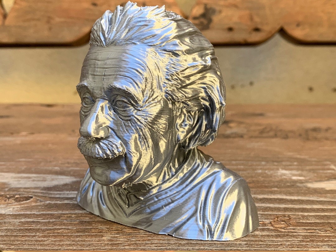 3D Printed Einstein Bust - Etsy