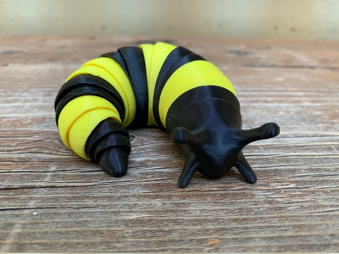 Bumble Bee Slug 3D Printed Articulated Slug - Etsy