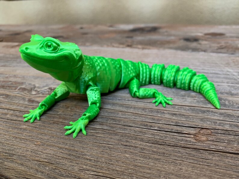 3D Printed Articulated Leopard Gecko - Etsy
