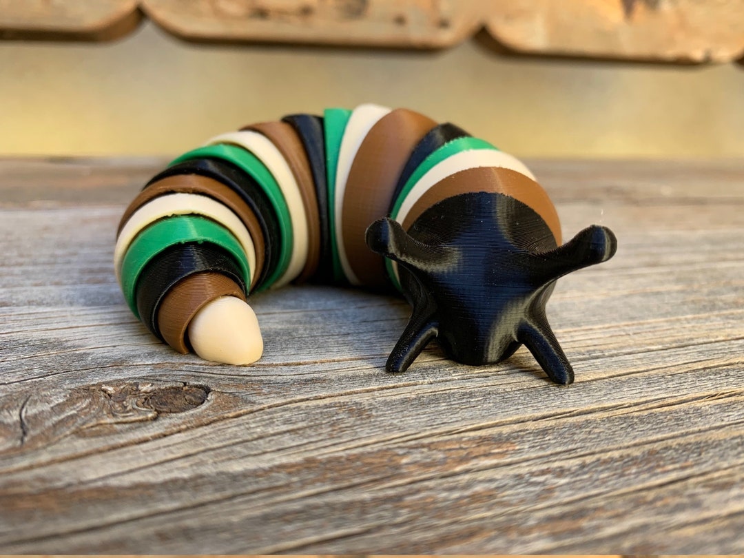 Camouflage Slug 3D Printed Articulated Slug - Etsy