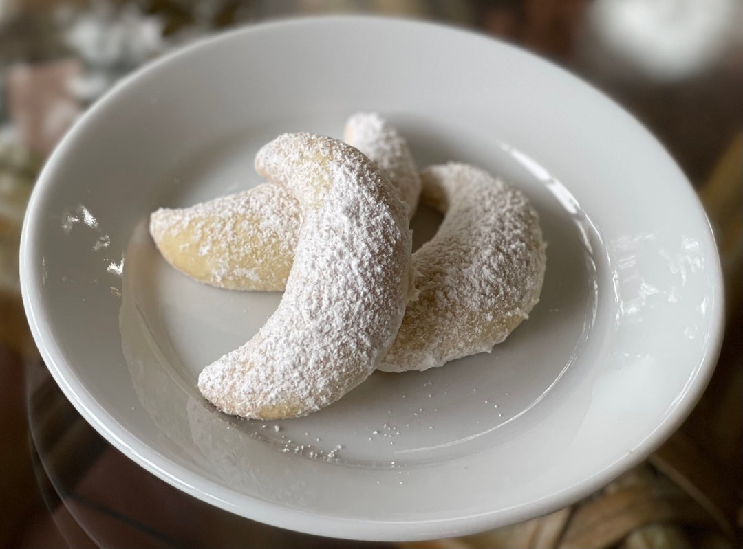 Almond Crescent European Cookies ( Large 2-1/2”-3”) - Etsy