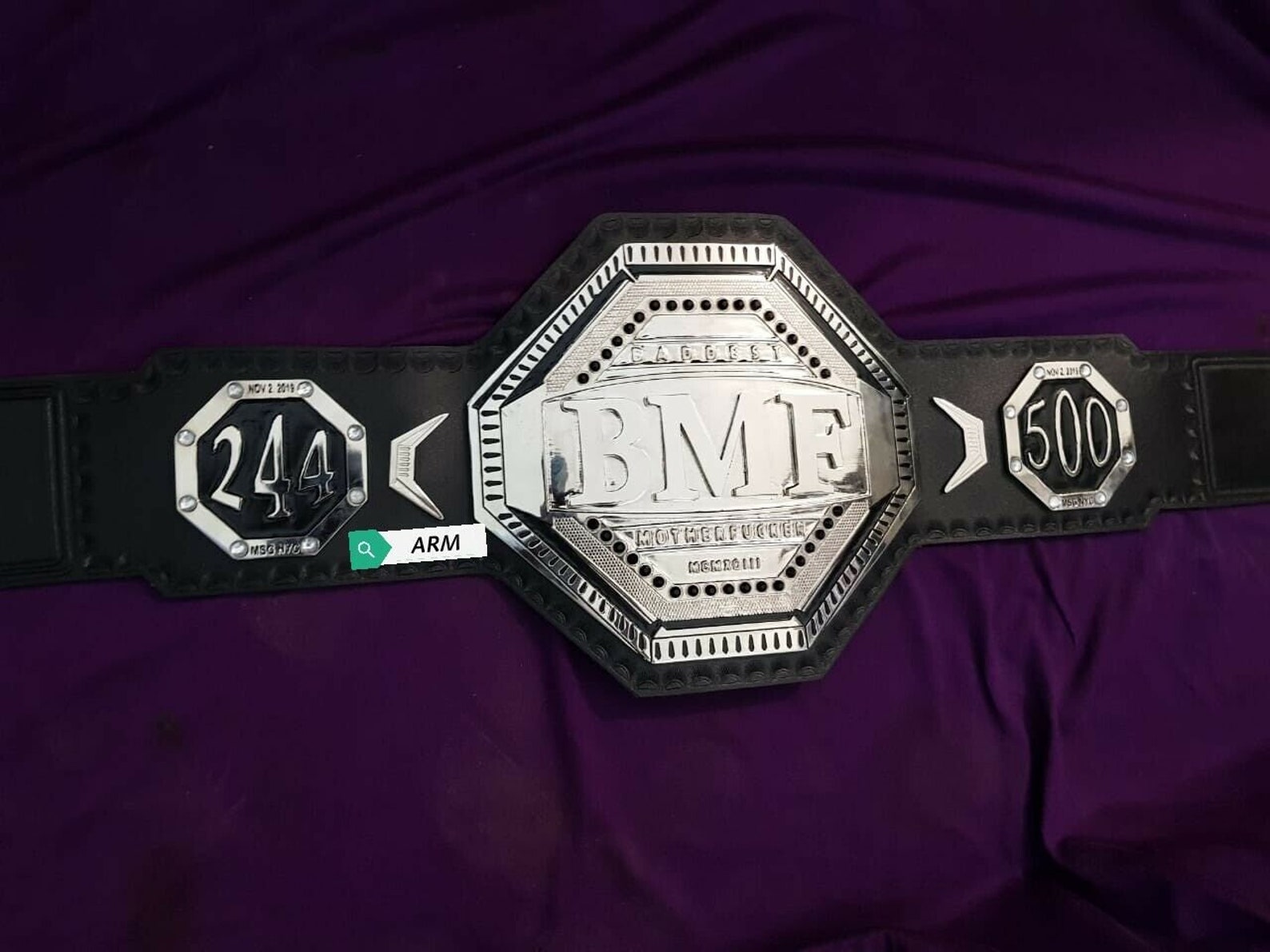 UFC BMF Replica Belt Brass Plates Real Leather Championship | Etsy