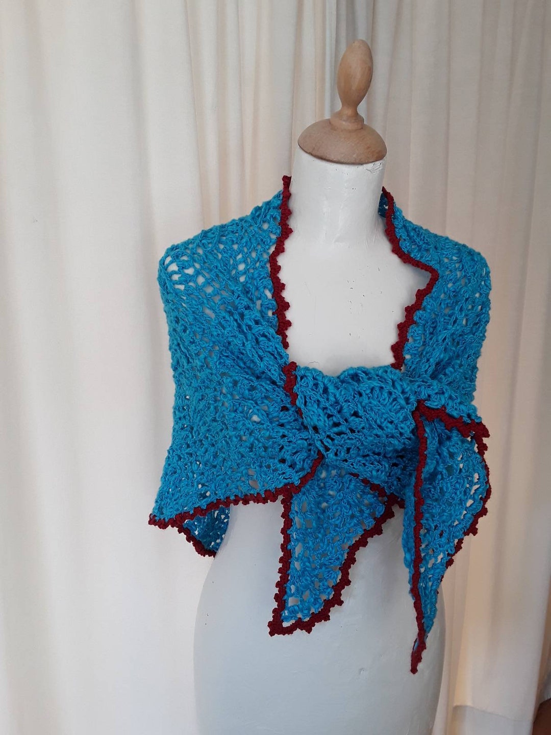 Boho Cloth Crochet Cloth in Lace Technique, Airy, Hand Crocheted ...
