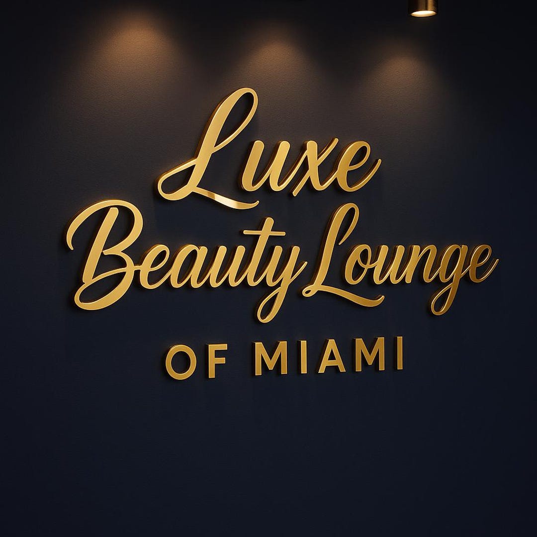 Custom Business Logo Sign | 3D Gold Letter Sign for Wall | Personalized ...