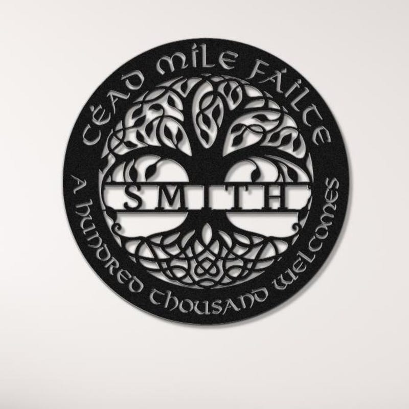 Celtic Knot House Sign - Etsy