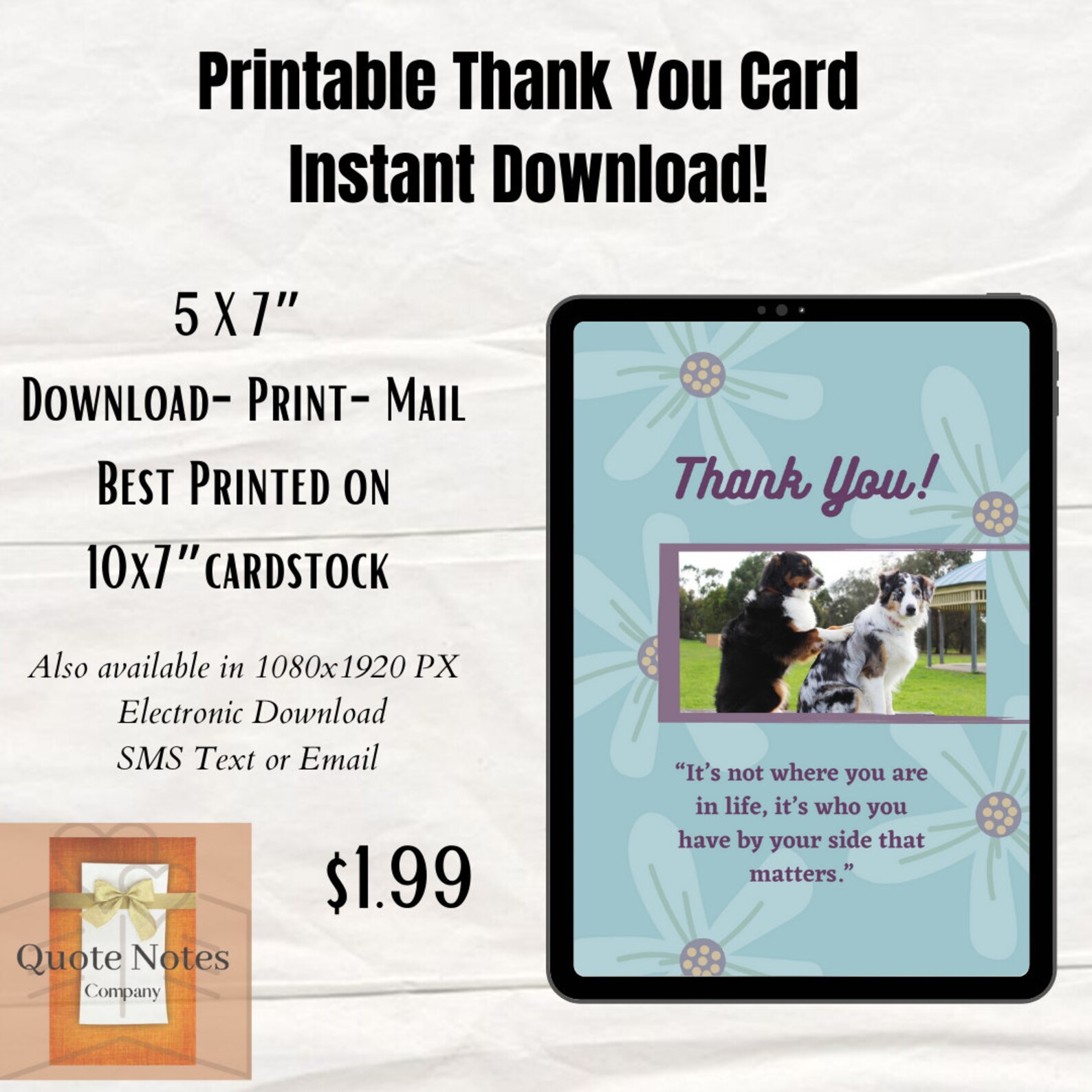 Electronic Thank You Card, Digital Birthday Card, SMS Text Phone ...