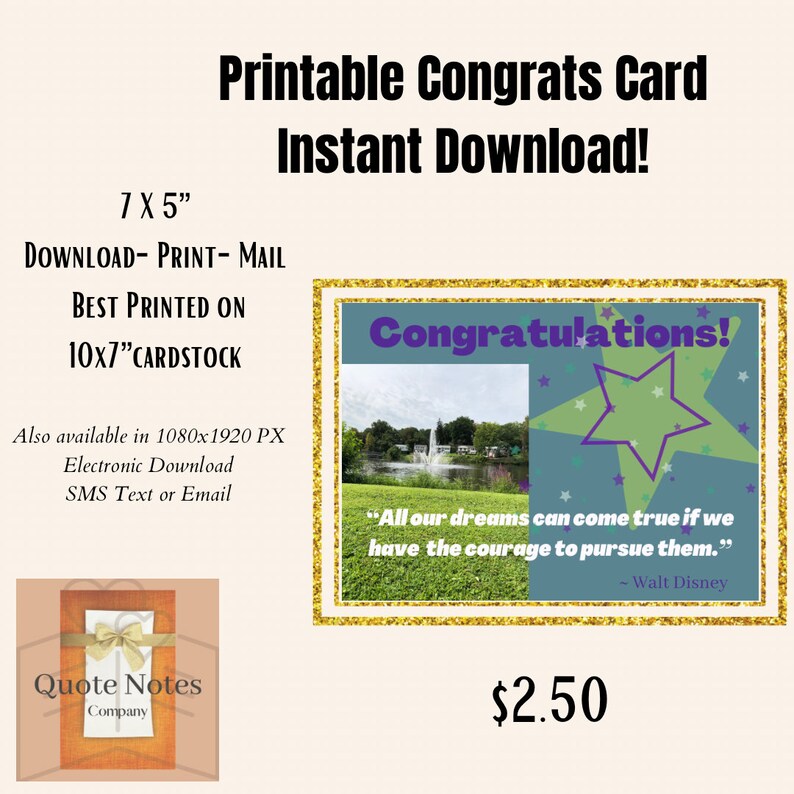 Electronic Congratulations Card Digital Birthday Card SMS | Etsy