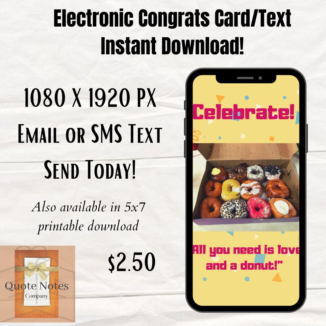 Electronic Congratulations Card, Digital Birthday Card, SMS Text Phone ...
