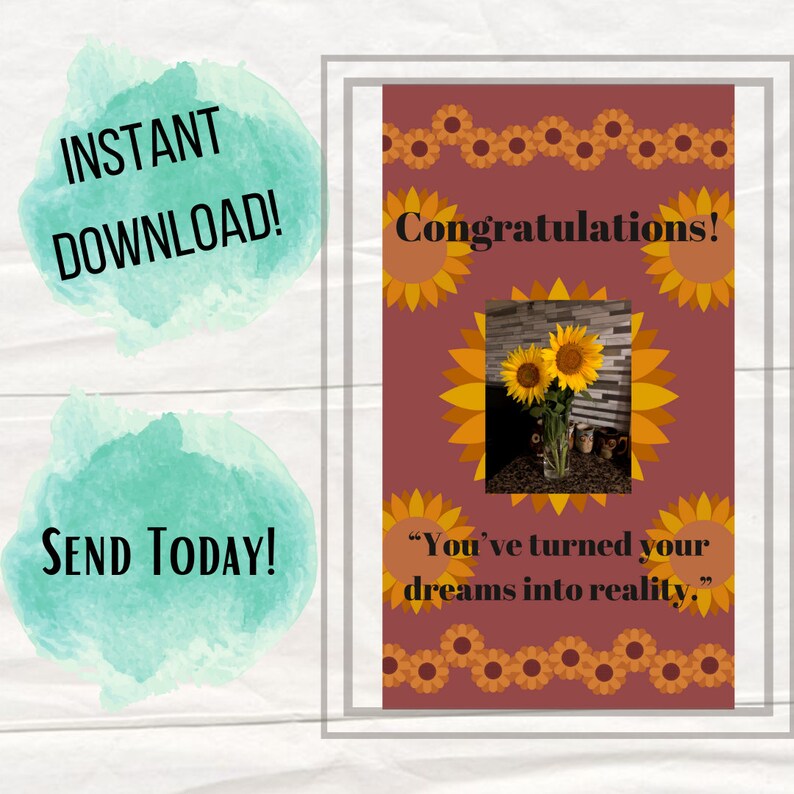 Electronic Congratulations Card Digital Birthday Card SMS - Etsy