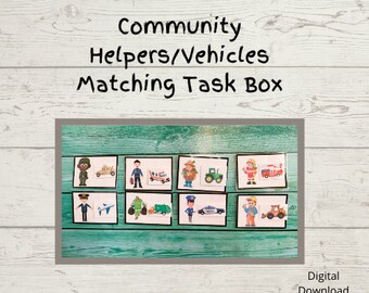 Community Helpers Flash Cards - Etsy