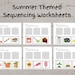 Homeschool Printables | Summer Themed Sequencing Worksheets | Digital ...