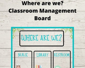 Classroom Resources Where Are We Poster Classroom - Etsy