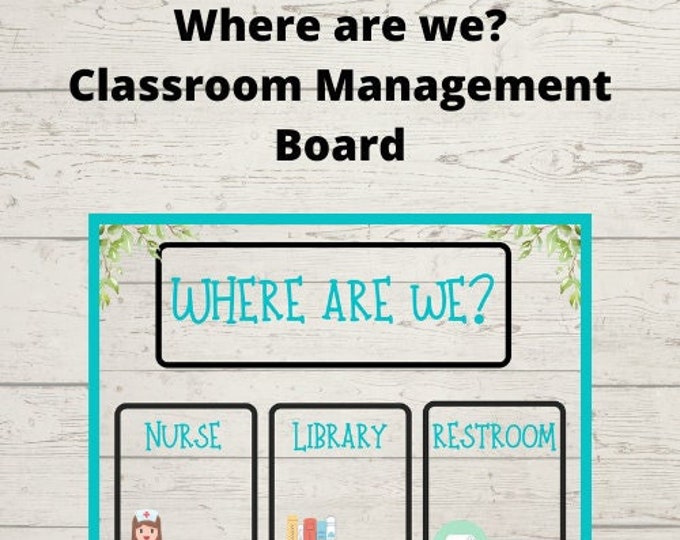 Classroom Resources Where Are We Poster Classroom - Etsy