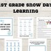 Learning Printable | Snow Day Learning| Homeschool Printable | 1st ...