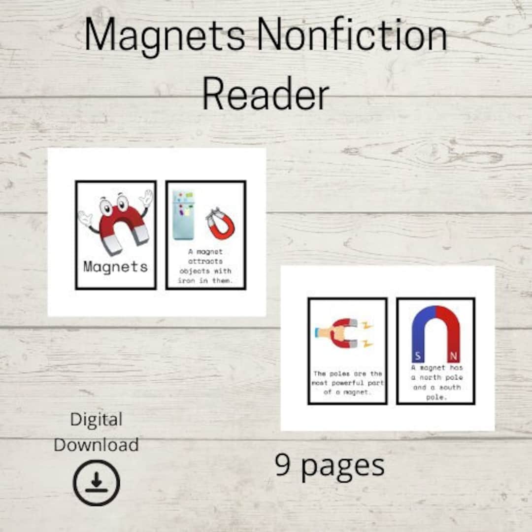 Homeschool Printables | Magnets Reader | Digital Download | Magnetism ...